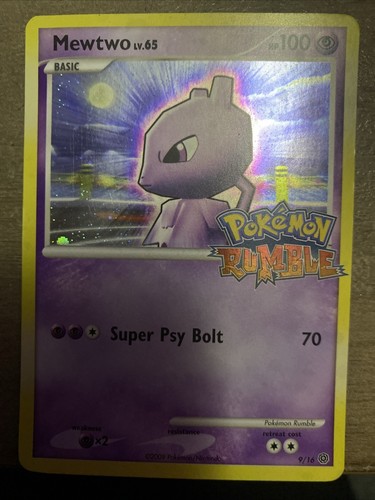 Mewtwo Lv. 65 9/16 Holo Promo Pokemon Rumble TCG Card | eBay