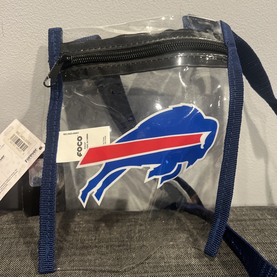 New with Tags NWT FOCO NFL Buffalo Bills Clear Cross Body Stadium Bag ...