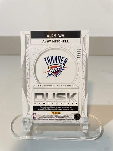 2024-25 Panini Obsidian - Dusk Memorabilia Ajay Mitchell #DM-27 ...