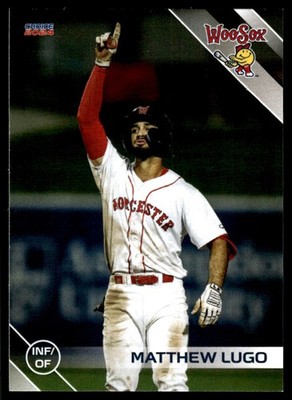 2024 Matt Lugo Choice Minor League Rookie Card Worcester Woo Red Sox | eBay