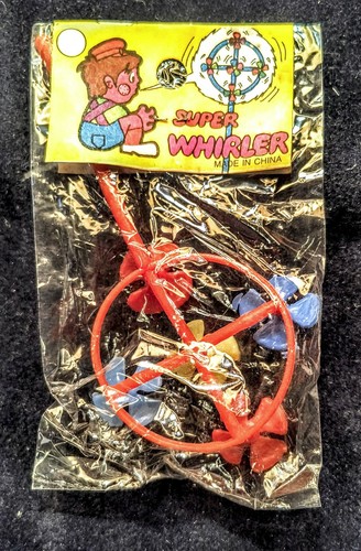 WHIRLEY 1950's SUPER WHIRLER SPIN 4-PROPELLER TOY NEW OLD STOCK SEALED ...