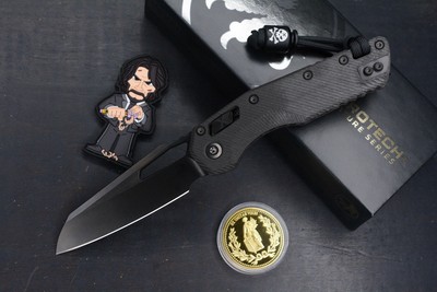 RARE Microtech Carbon Fiber MSI Black DLC Shadow w/ Poison Bead & John ...