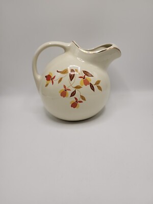 Hall "Autumn Leaf" 80 Ounce Ball Jug with Ice Lip 5 1/2 Inch | eBay