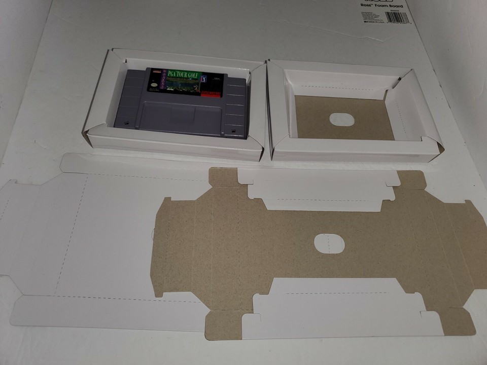 5 NEW Replacement Cardboard Tray insert for Super Nintendo SNES ...