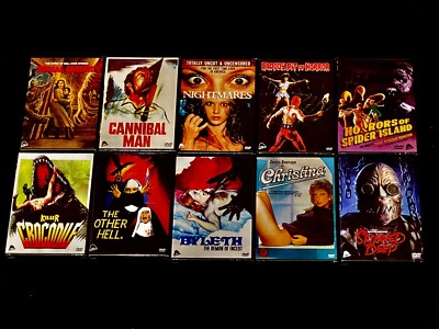 10 Severin Horror / Exploitation DVD Lot! Burial Ground + Others NEW ...