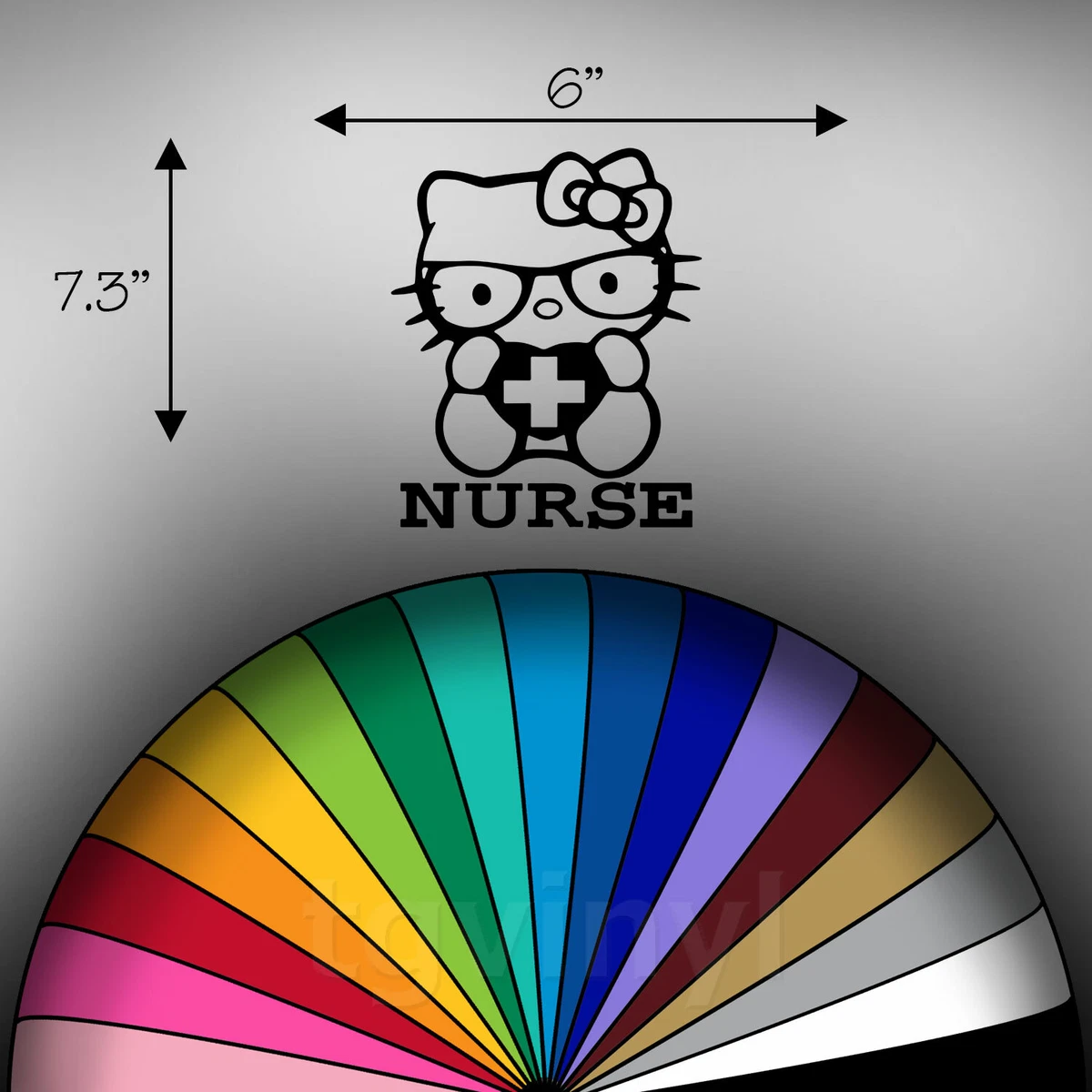 Hello Kitty Nurse Decal