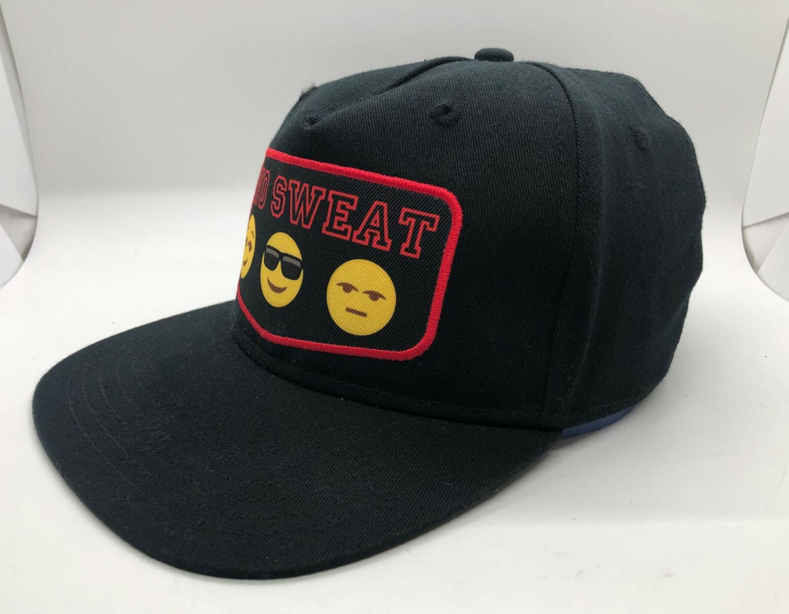 No Sweat Emojis Cap Hat Youth Snapback Black Cotton | eBay