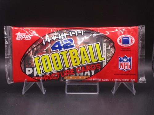 VINTAGE 1985 TOPPS FOOTBALL - 3 SEALED CELLOS IN GROCERY RACK PACK ...