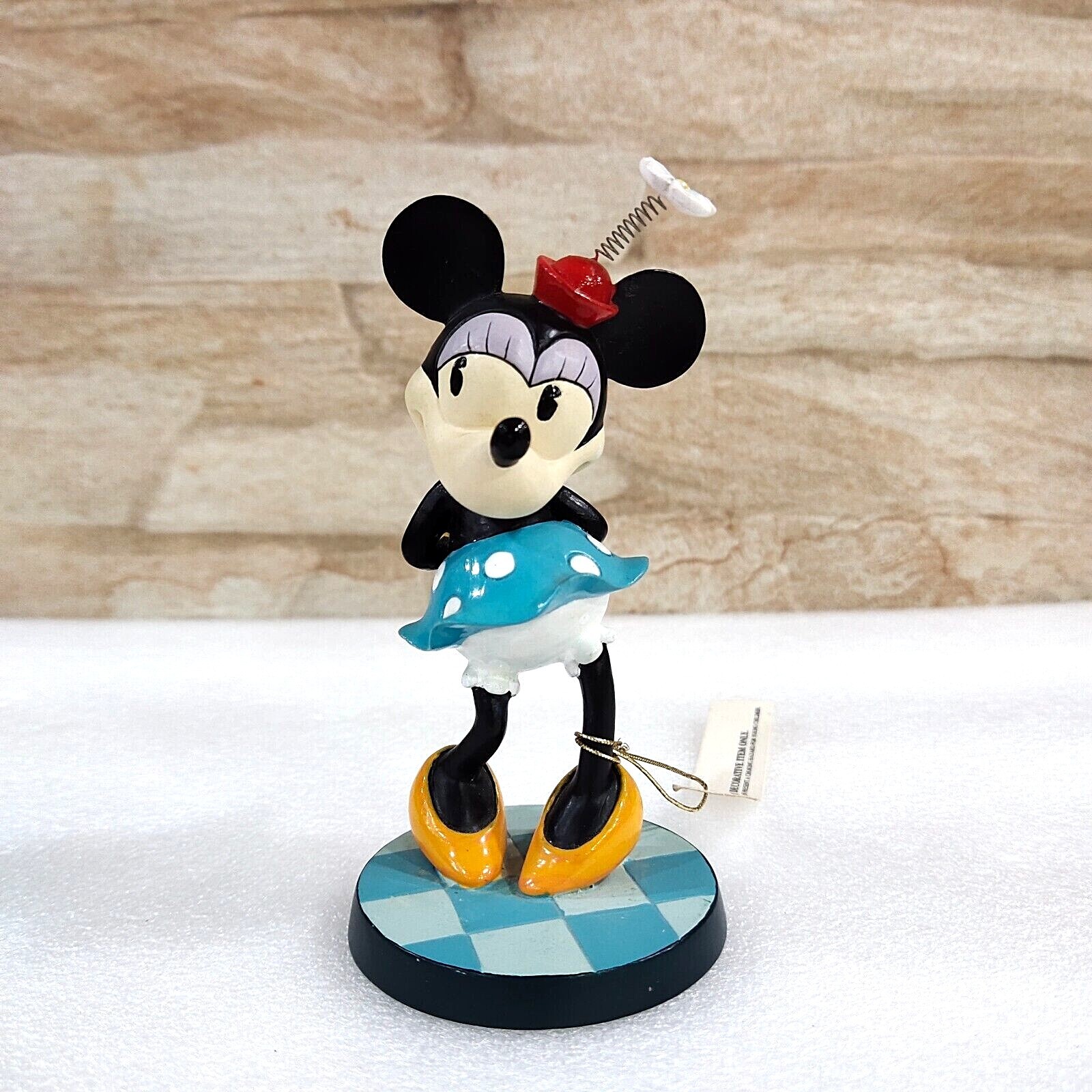 Japan Disney Classic Minnie Mouse Flower Spring Resin Figure Toy ...