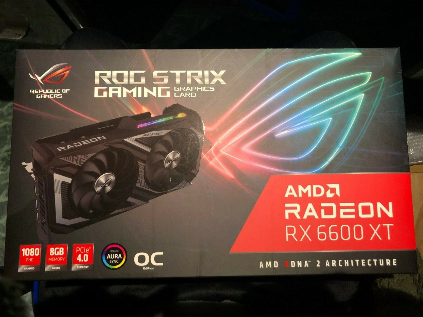 ASUS ROG Strix AMD Radeon RX 6600 XT AMD RDNA 2, PCIe 4.0, 8GB GDDR6 ...