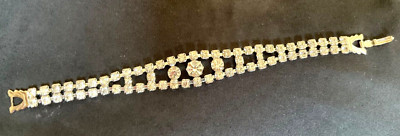 Vintage WEISS Bracelet. Signed Gorgeous Rhinestones Elegant Pronged ...