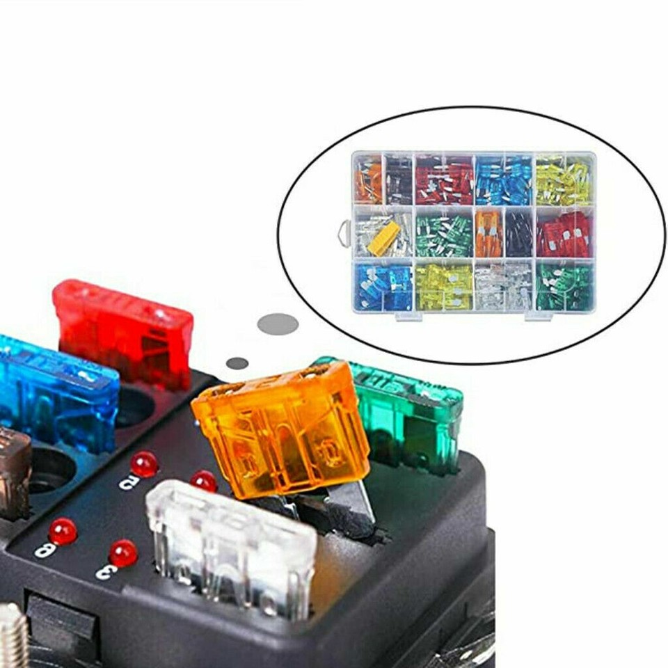 300pcs Car Blade Fuse Assortment Assorted Kit Blade Set Auto Truck ...