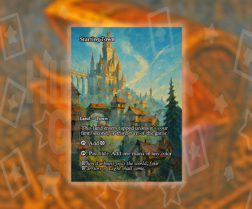 Starting Town MTG - Alt Art Custom Game Cards Final Fantasy | eBay