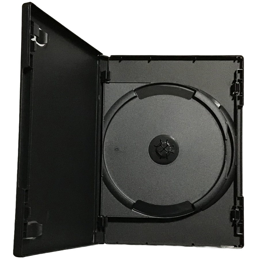 New Standard Black 2 Disc DVD Replacement 14mm Case - Double Disc With ...