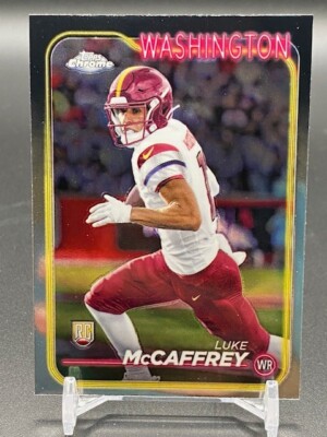 2024 Topps Chrome Football (RC) Luke McCaffrey #244 Rookie | eBay