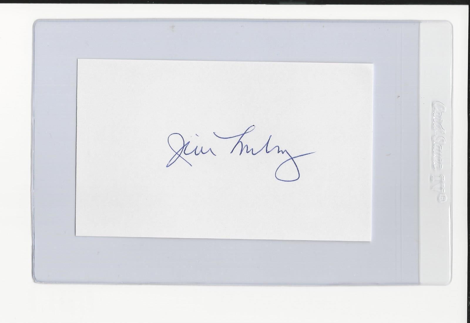 Jim Lonborg Signed Auto Baseball 3x5 Index Card Autograph | eBay