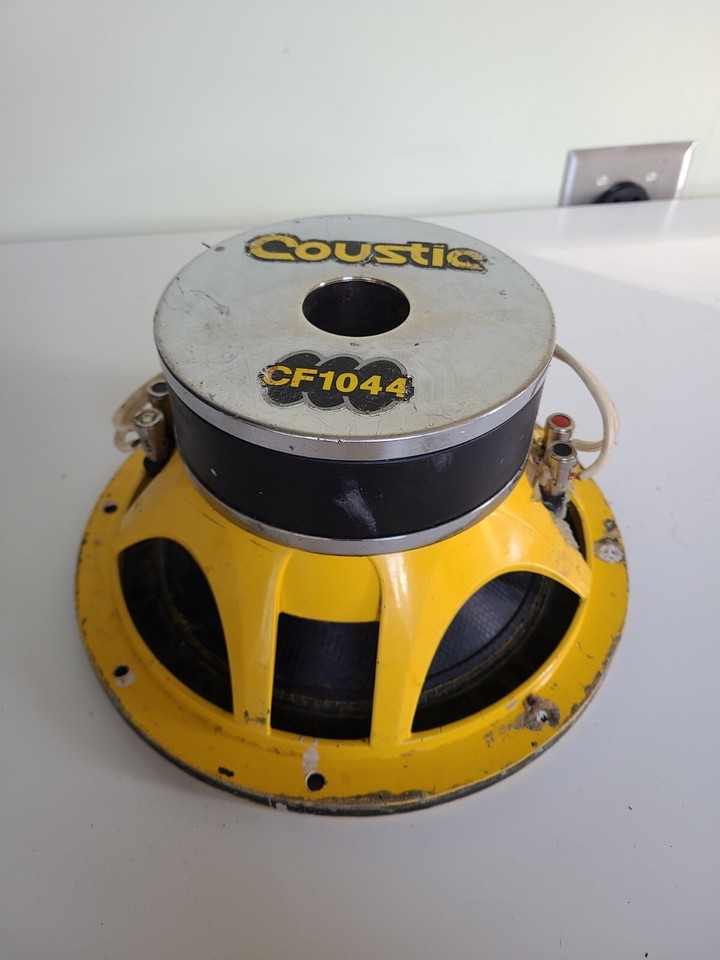 VTG COUSTIC CF1044 10” Car Subwoofer - 400 Watts, Dual 4 Ohm Voice Coil ...