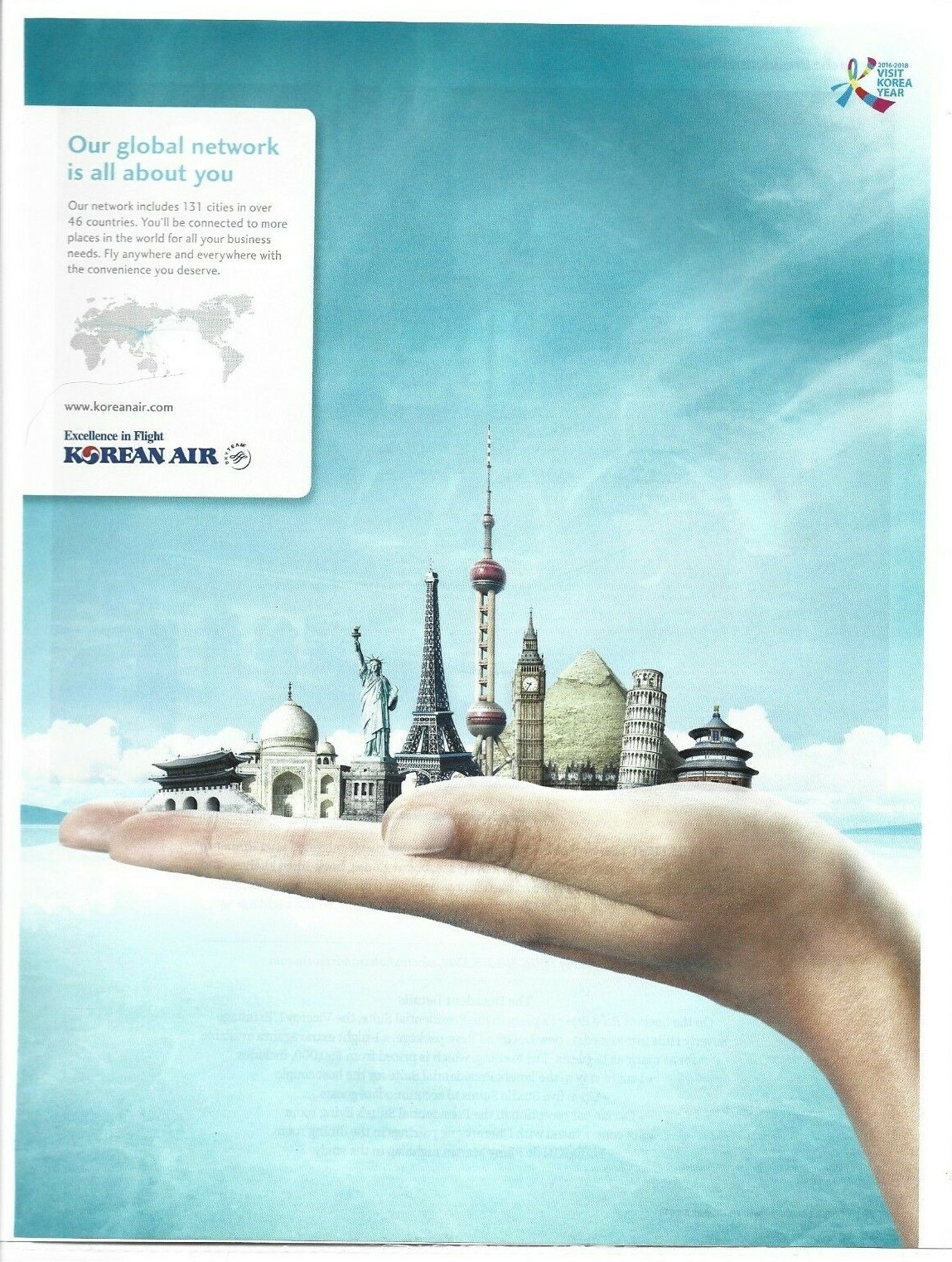 Korean Air Print Ad, Korean Air Magazine Ad, Korean Air Ad, Air Travel ...