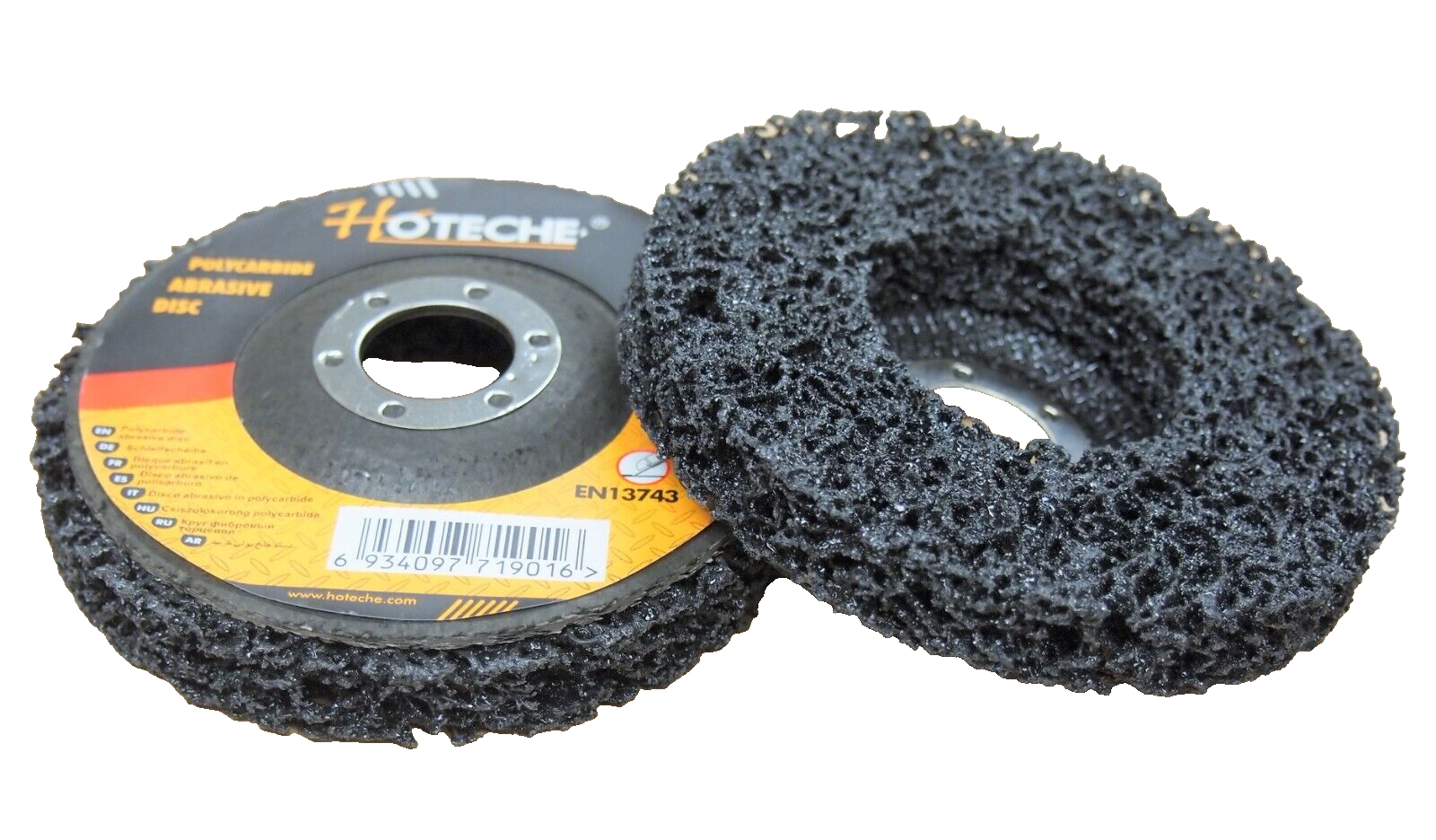 10PC 4-1/2" x 7/8" Polycarbide Abrasive Strip Disc Wheel Paint Rust ...