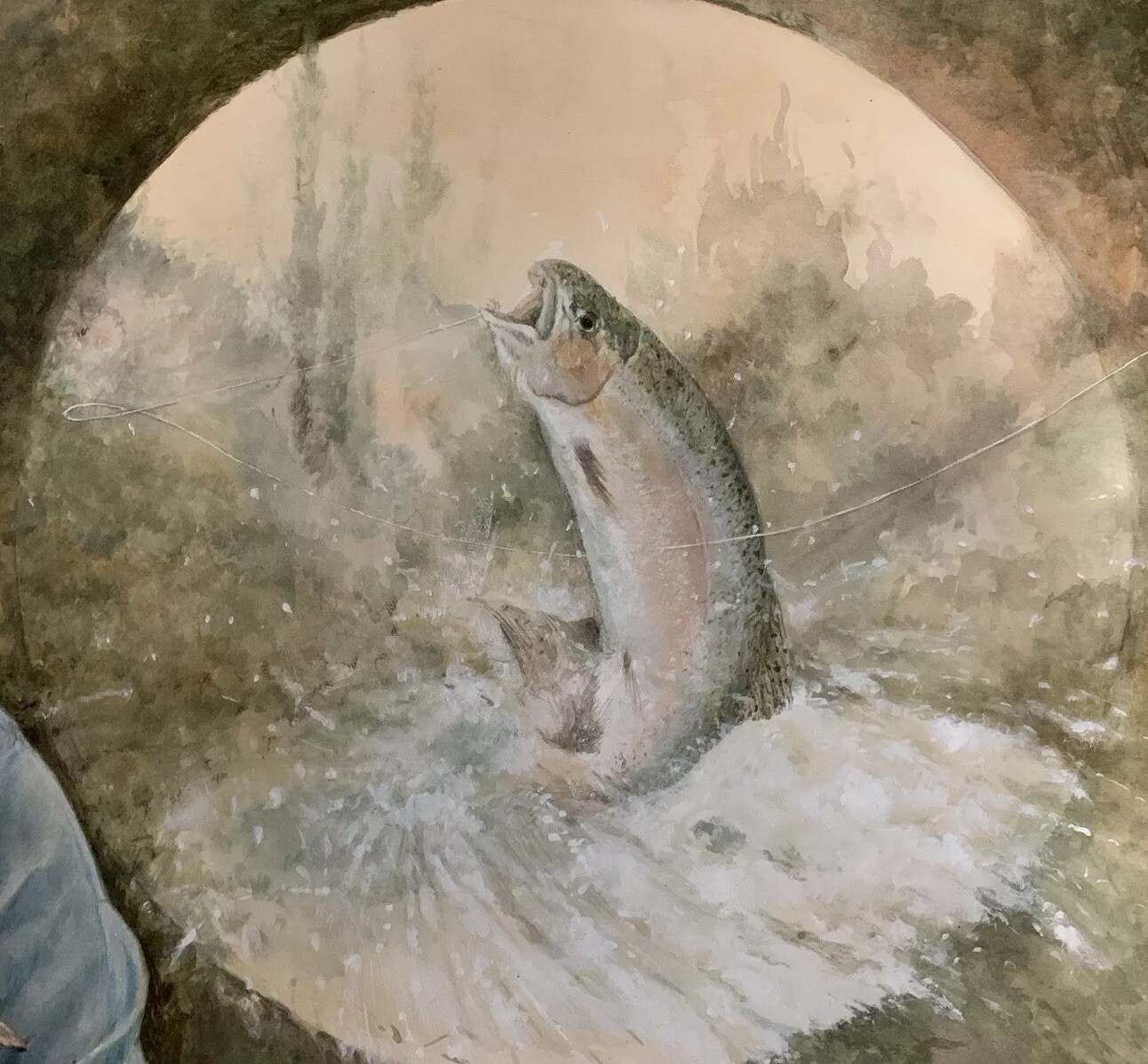 MERRILYN JAQUIERY - Listed Artist - ORIGINAL Painting - Fly Fishing ...