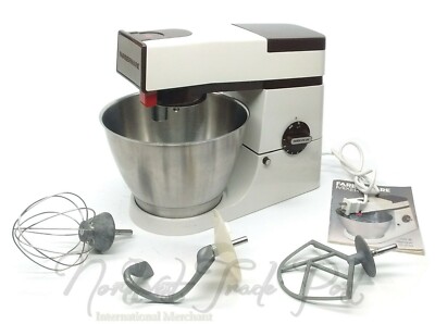 Vtg Farberware Stand Mixer Model 391 w/ Steel Bowl Beater Whip Manual ...