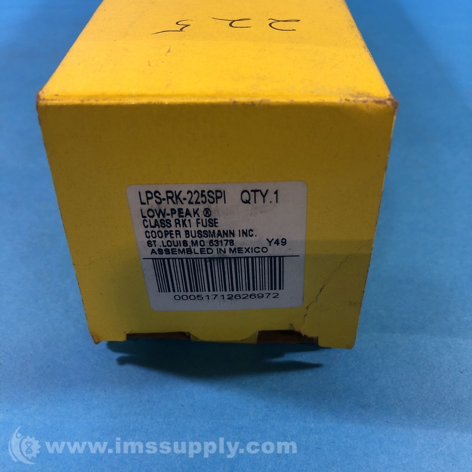 Cooper Bussmann LPS-RK-225SPI Low Peak Dual Element Fuse FNFP | eBay