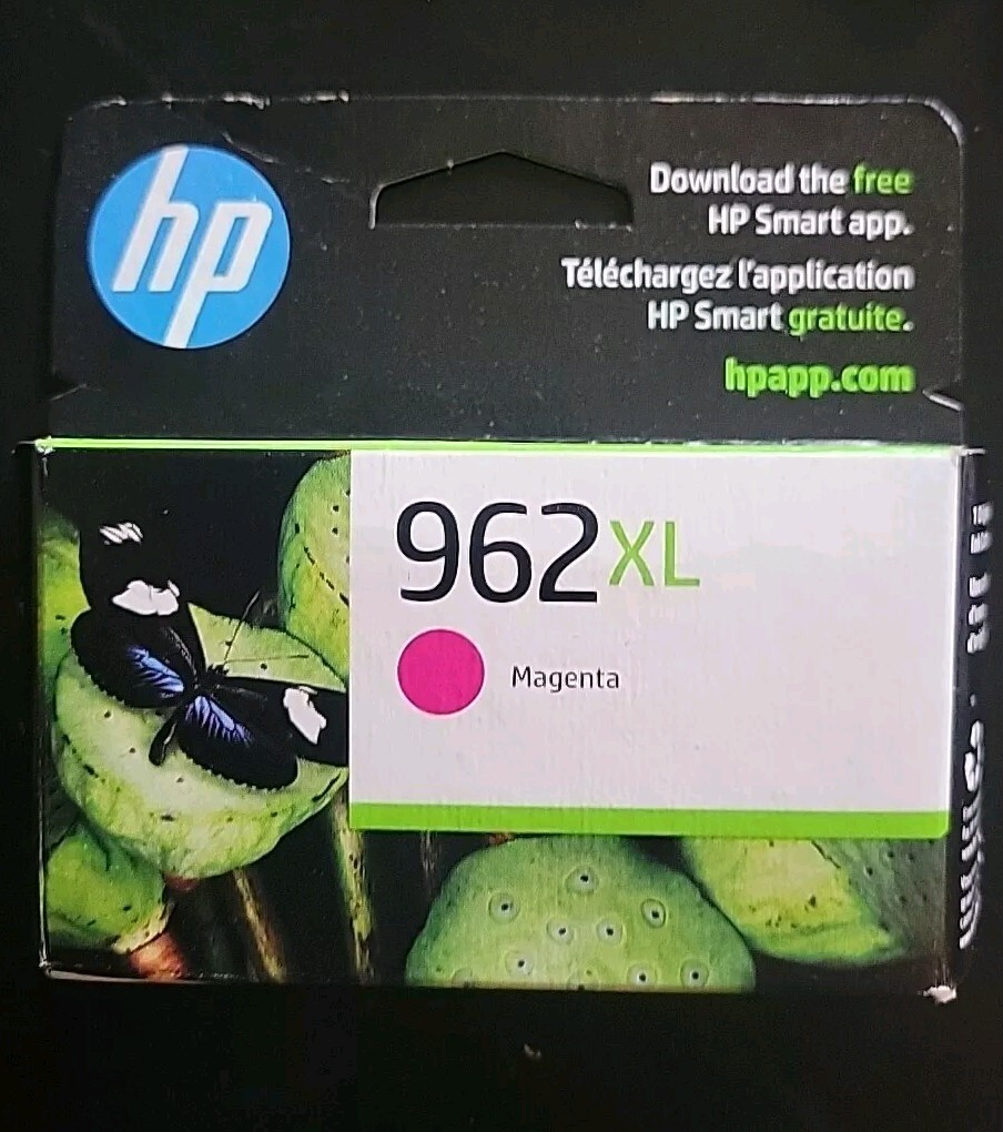 GENUINE HP 962XL Magenta Ink Cartridge 3JA01AN NEW 9010, 9020 SEALED ...