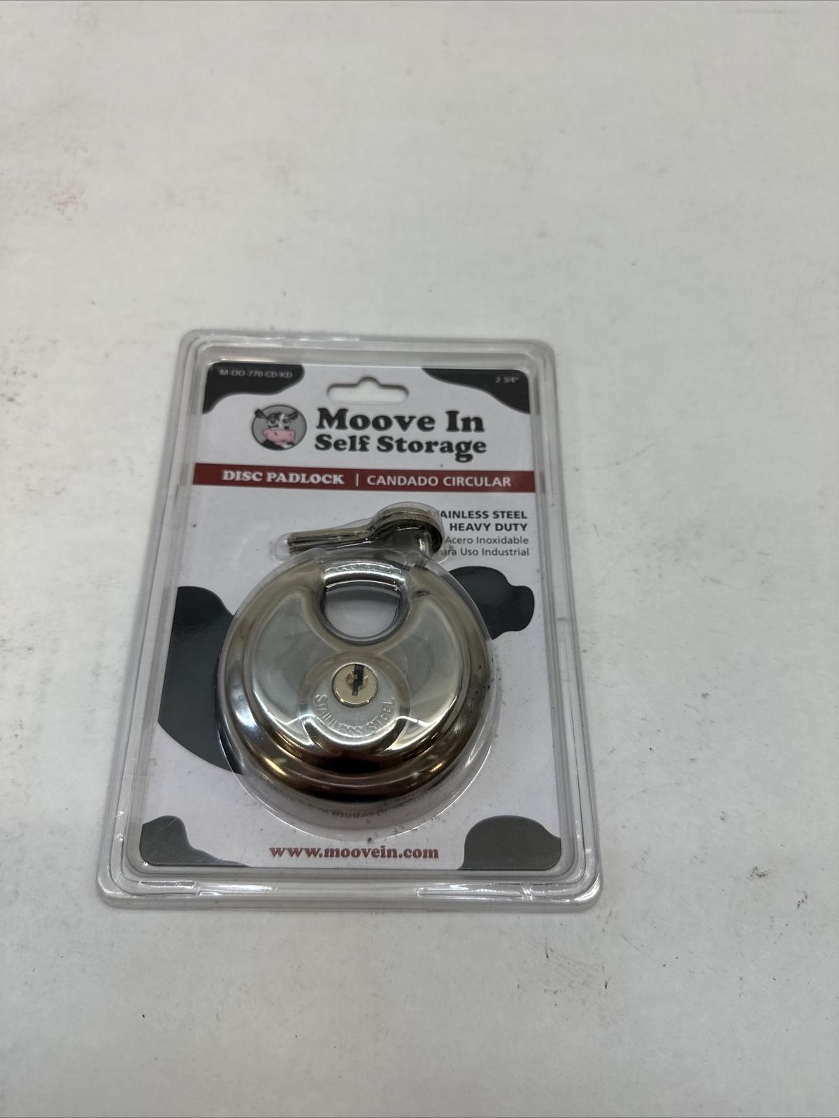 Keyed Alike Chateau Stainless Steel Round Disc Padlock C870 14 Keys for ...