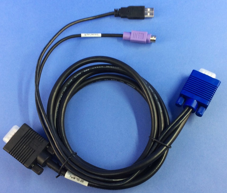 Tripp Lite USB-PS/2 Cable Kit for B040 & B042 Series KVM's PN: P780-006 ...