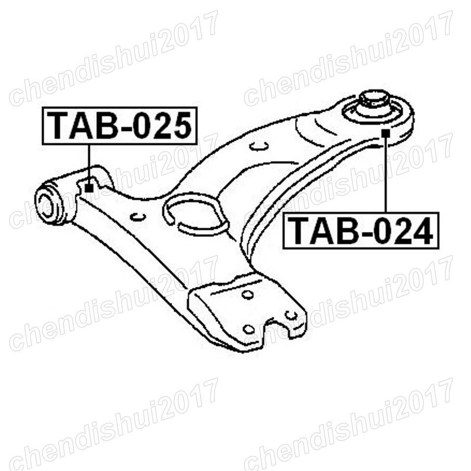 FRONT LOWER CONTROL ARM BUSHING FOR TOYOTA COROLLA 00-08 48655-12170/ ...