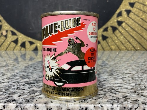 Vintage 1950s Dri-Power Valve Lube Can Old Car Graphics Gas Oil | eBay