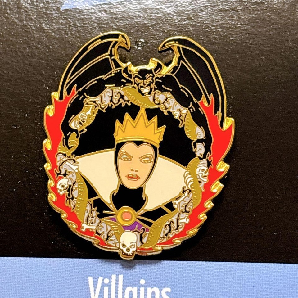 m28S Disney Evil Queen Pin Badge Walt Disney 100th Anniversary Unused ...