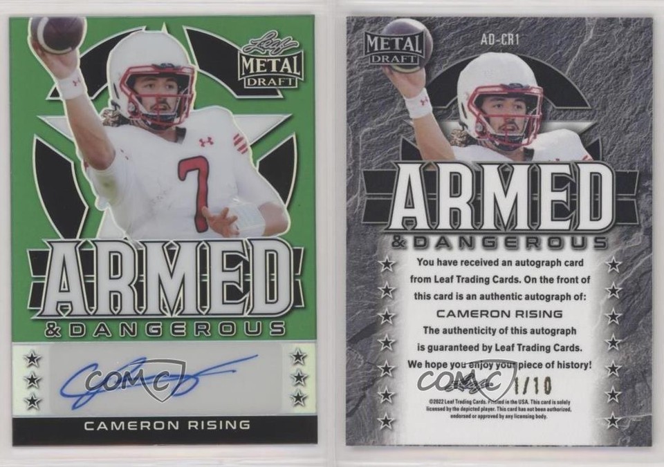 2022 Leaf Metal Draft Green Prismatic 1/10 Cameron Rising #AD-CR1 Auto ...
