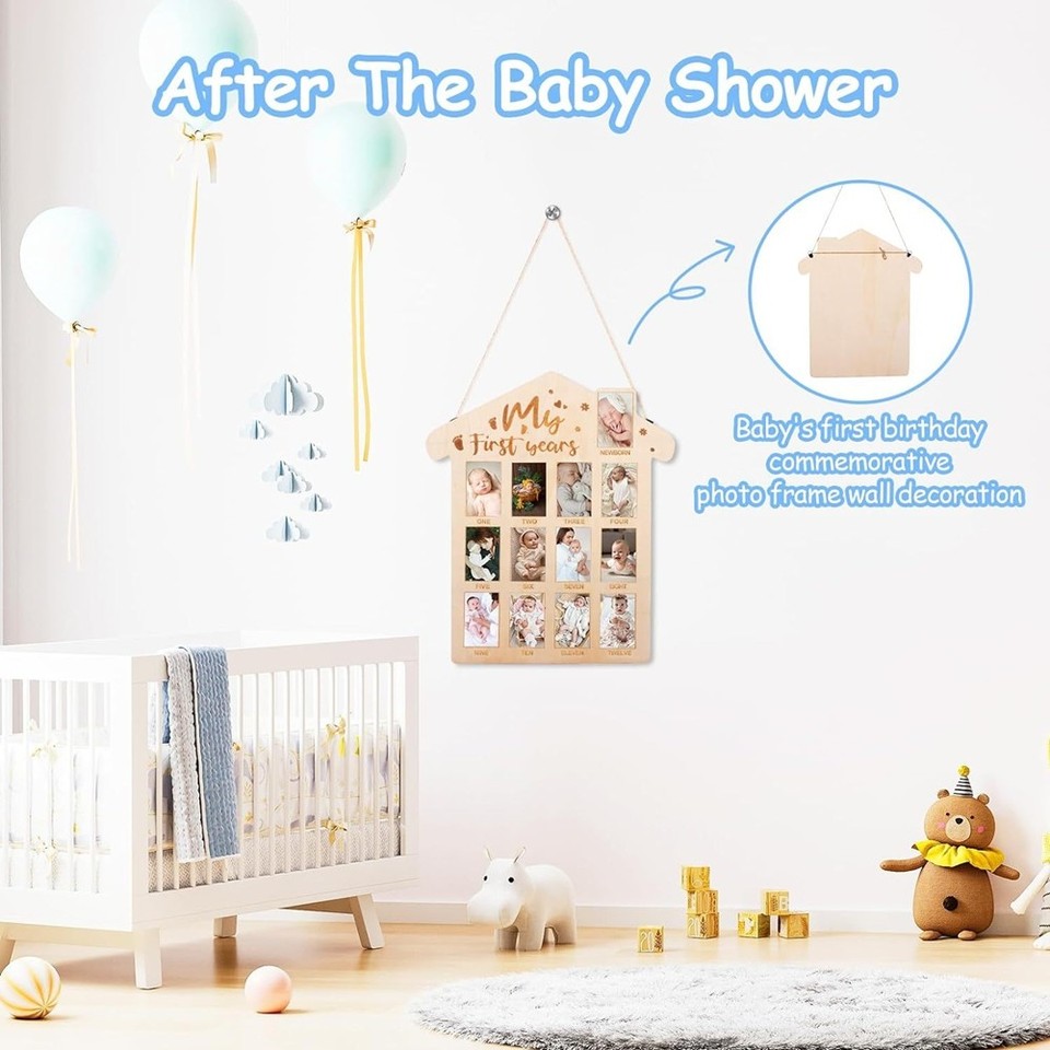 Baby Monthly , Wooden Monthly Milestone CDs - Newborn7962 | eBay UK