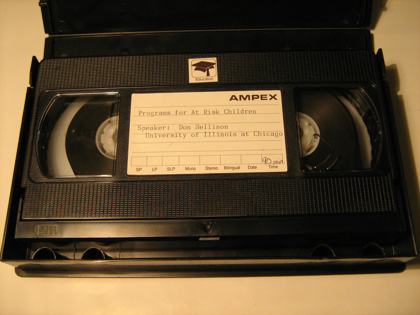 VHS Tape PROGRAMS FOR AT RISK CHILDREN Don Hellison [Y27I] | eBay