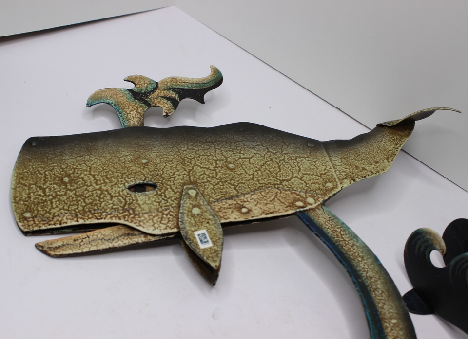 Authentic Models Balance Toy Rocking Whale Kinetic AM Metal 20 inch ...