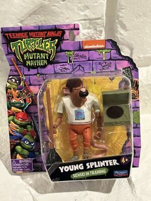TURTLES MUTANT MAYHEM YOUNG SPLINTER Action Figure TMNT SENSEI IN ...