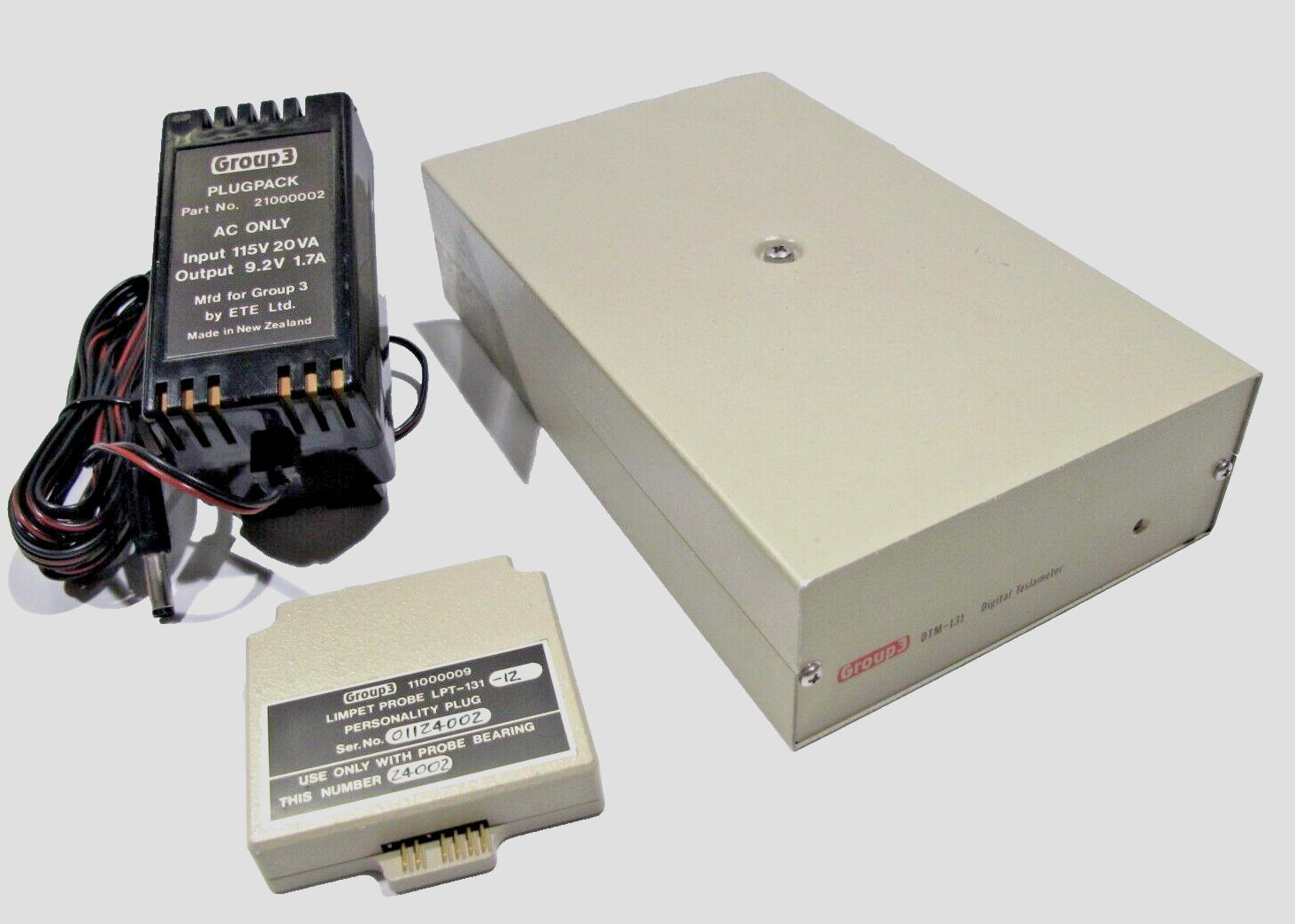 Group 3 DTM-131 Digital Tesla Meter W/ LPT-131-12 Limpet Probe ...