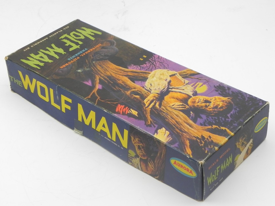 Aurora Wolfman Kit Wolf Man Monster Ref. 423 Plastic Kit W/Box USA 1962 ...