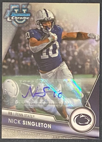2023 Bowman Chrome U NICK SINGLETON #114 1st Bowman Refractor Autograph ...