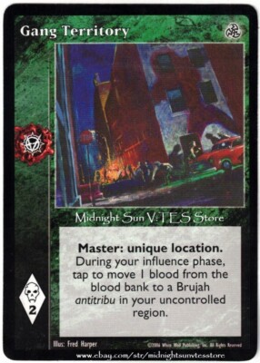 Gang Territory Third Edition V:TES VTES Vampire CCG | eBay