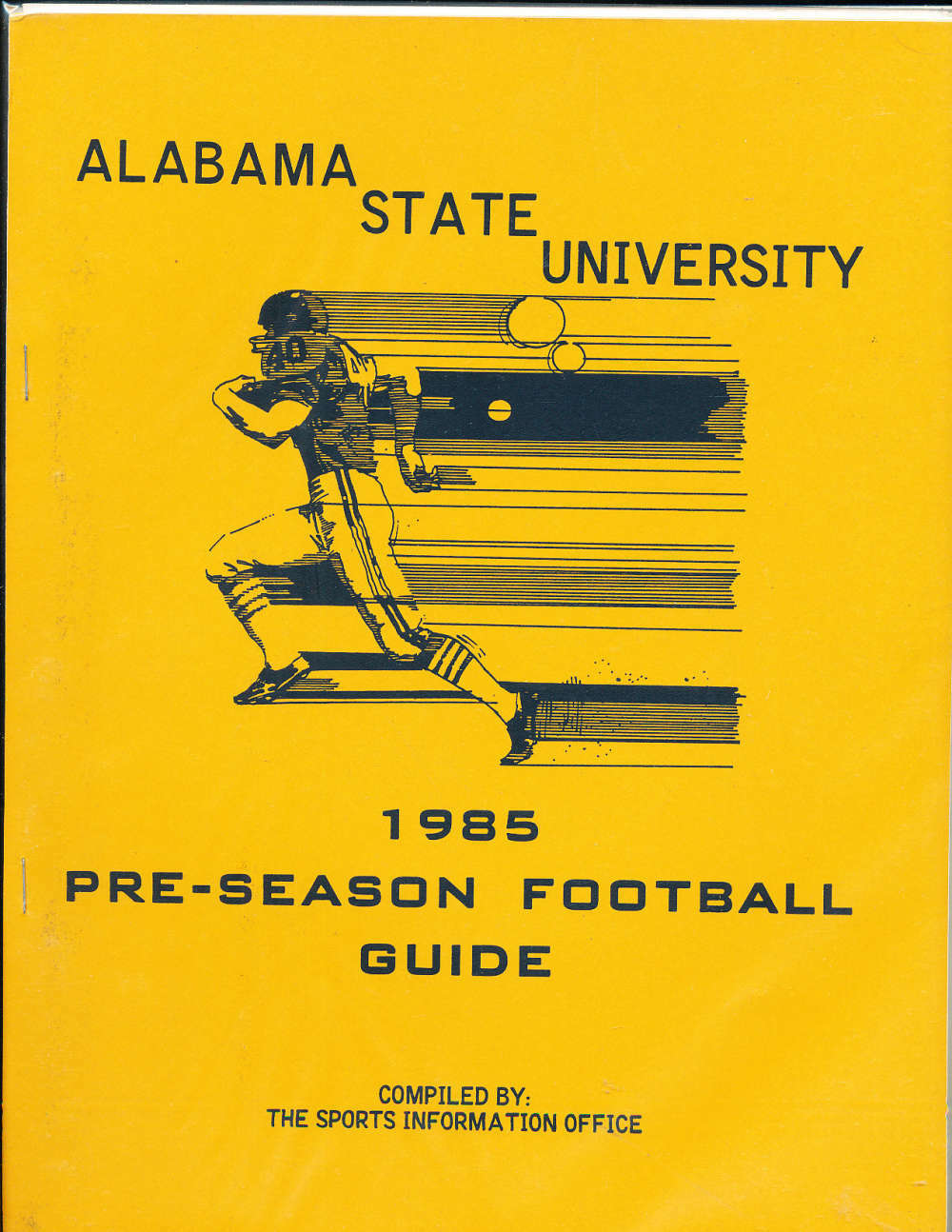 1985 Alabama State Pre season Football Media Guide bx90 | eBay