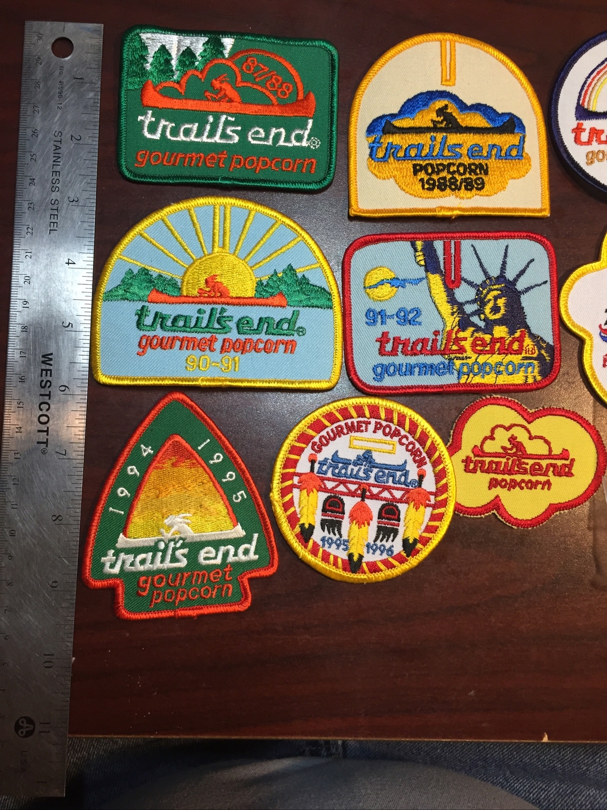 Lot of 12 - Boy Scout BSA Trail's End POPCORN Patches and Pins - BRAND ...
