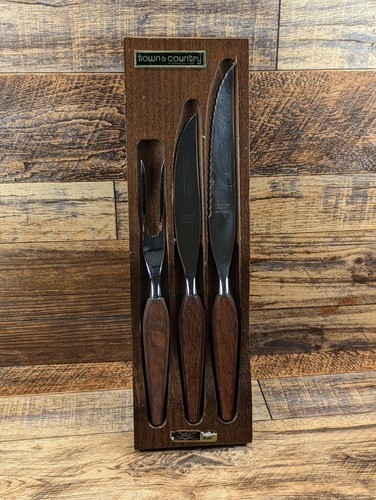 Town & Country Knife Carving Set Washington Forge Fleetwood Handles 3 ...