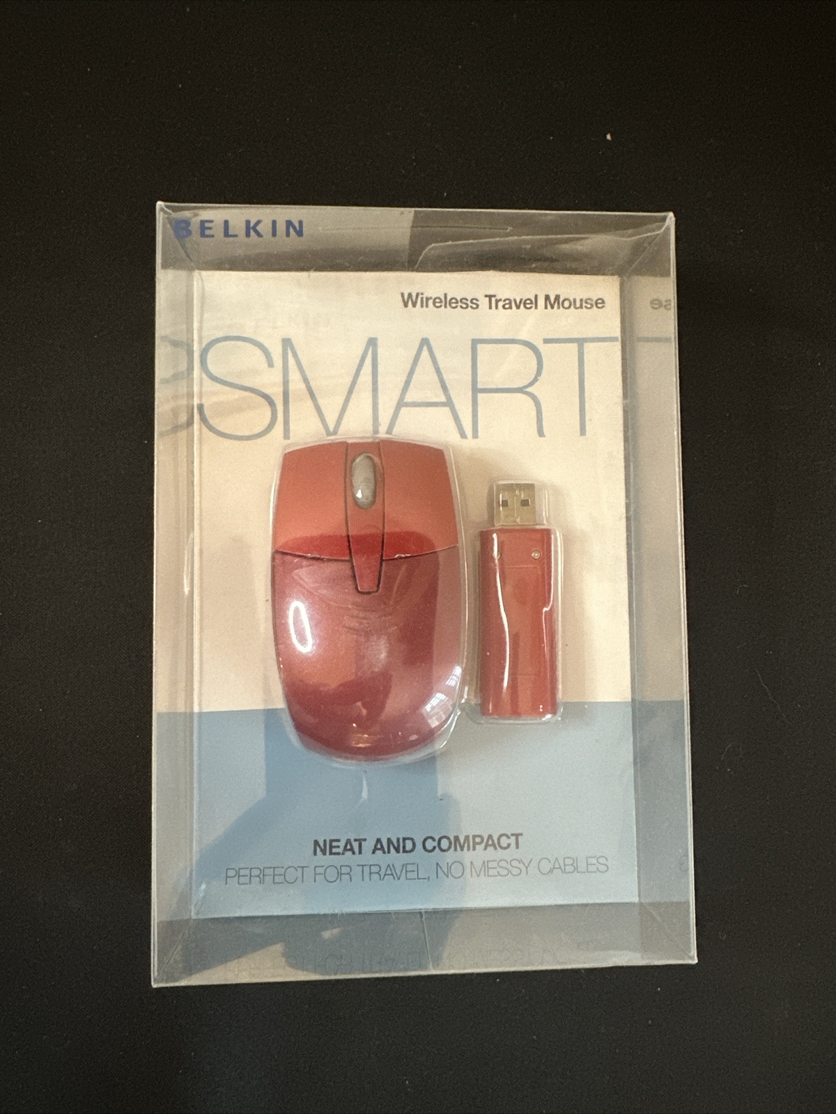 Belkin Wireless Travel Mouse (2 Button, Optical, red) NEW | eBay