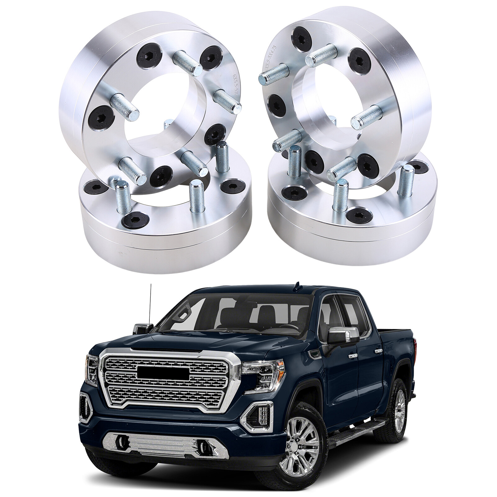 (4) 6X5.5 to 5X4.75 WHEEL ADAPTERS 2" | 6 Lug to 5 Lug | For GMC Chevy ...