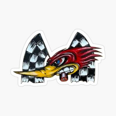 RAT ROD HOT ROD CHOPPER RAT FINK MOTORCYCLE STICKER VINTAGE RACING GUNS ...