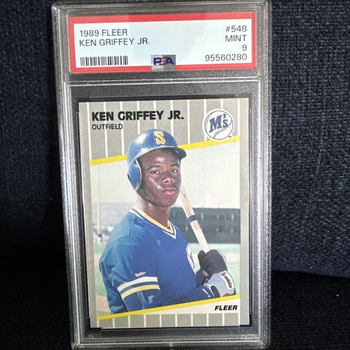 Psa 9 Mint 1989 Fleer #548 Ken Griffey Jr Rookie Rc Card | Ebay
