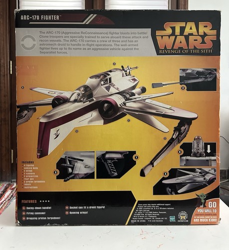 ARC-170 Fighter + 4 Figures Costco Exclusive ROTS! Revenge Of The Sith ...