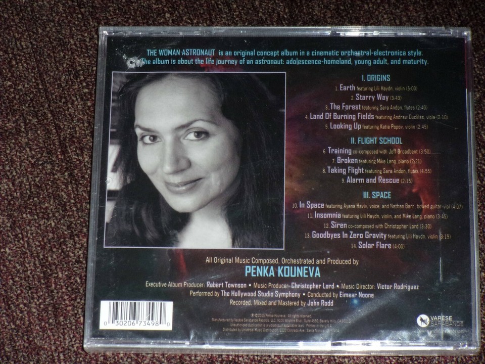 Penka Kouneva The Woman Astronaut (CD, Jul-2015, Varese Sarabande ...